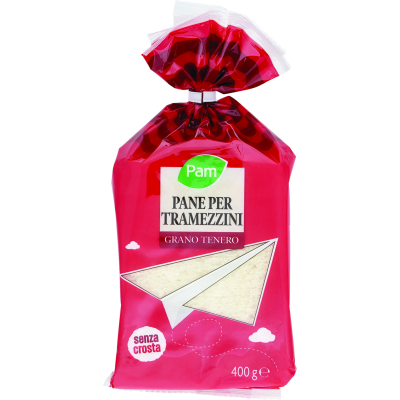 PAM Pane per Tramezzini Grano Tenero 400 g - pam pane per tramezzini grano
