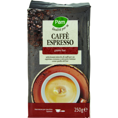 PAM Qualità per te Caffè Espresso gusto bar 250 g - caffe espresso pam